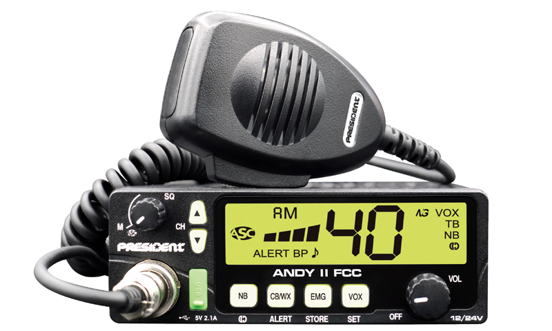 President Andy II 40 Channel Mobile CB Radio